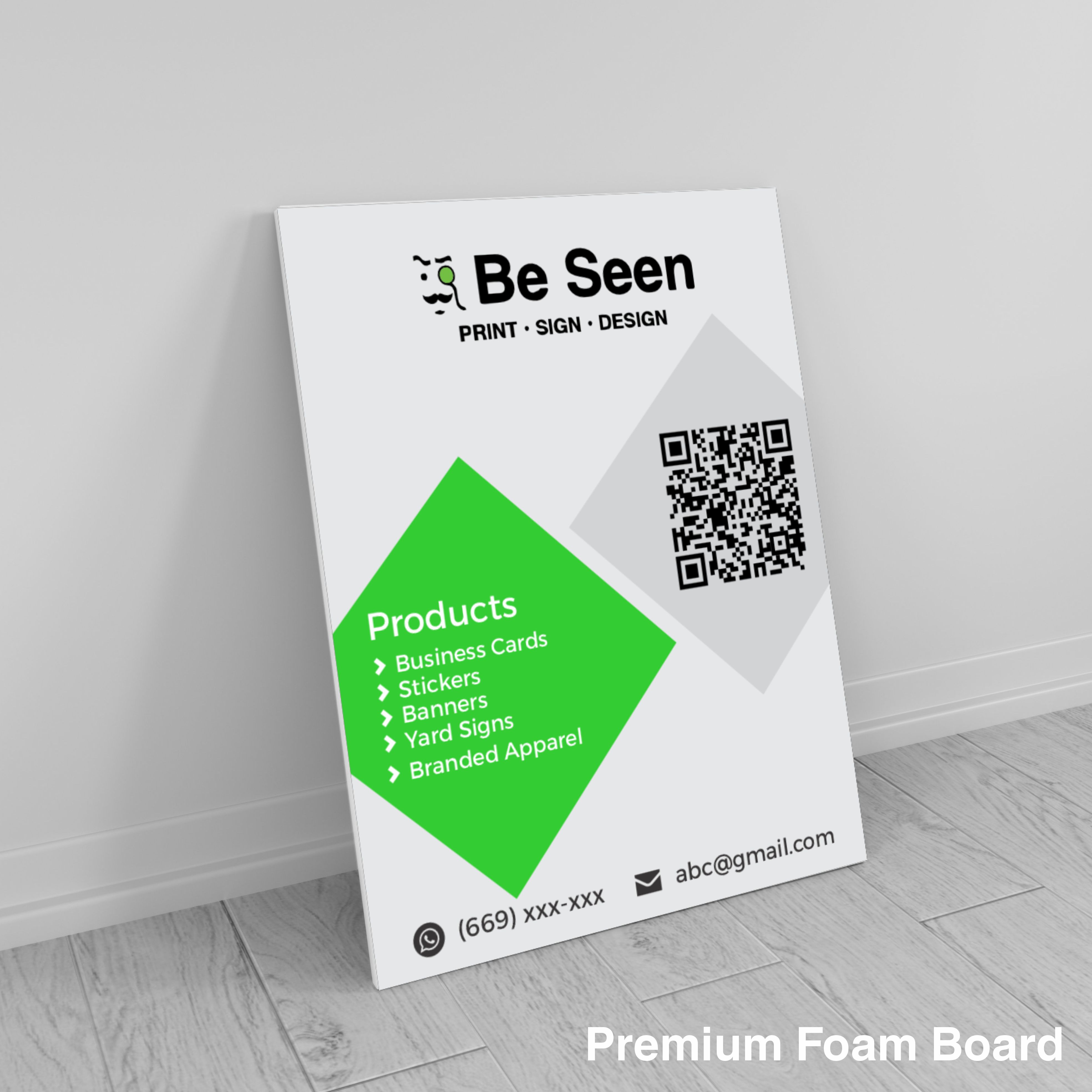 Foam Board | Sign Materials | BE SEEN