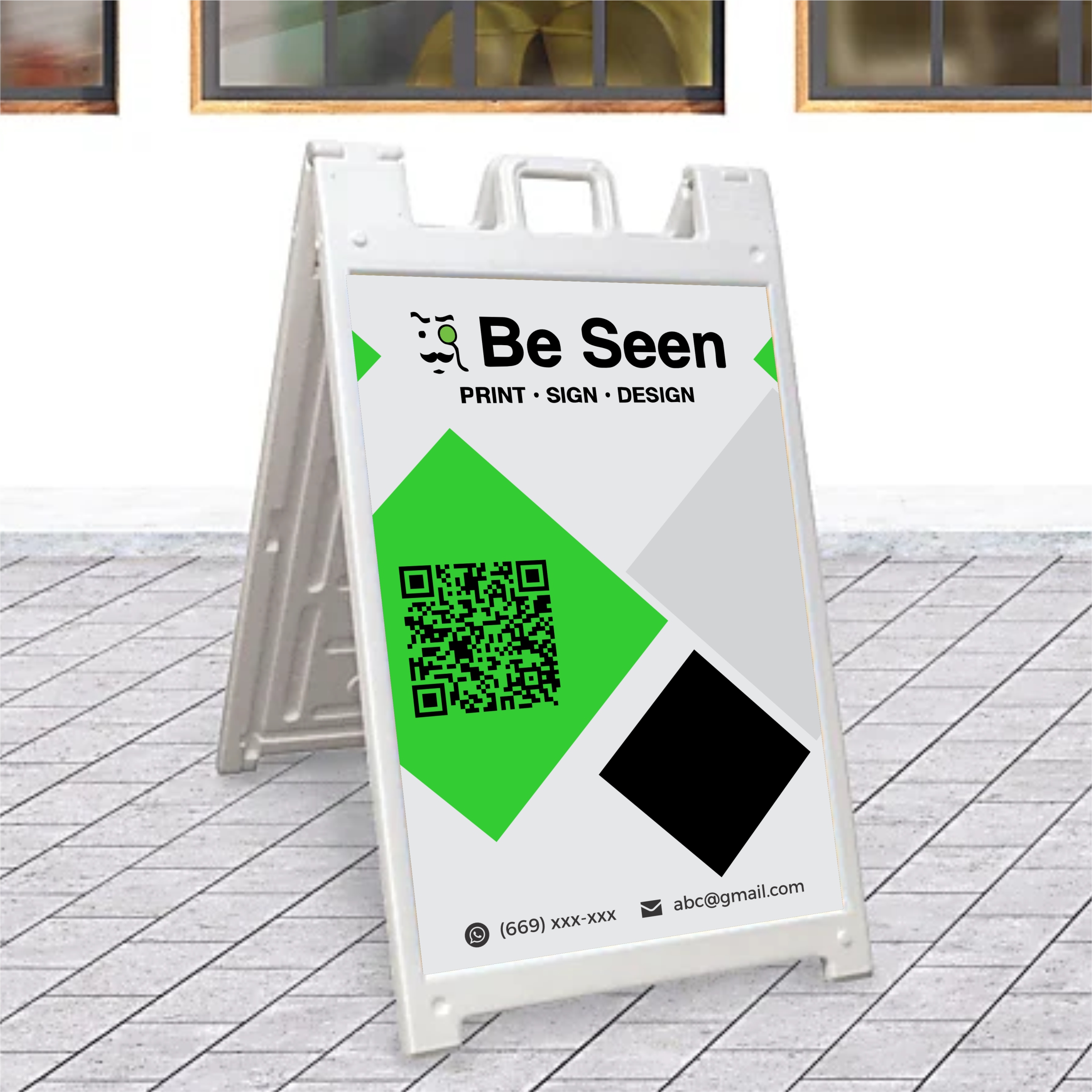 A-Frame Signs | Portable Advertising | BE SEEN